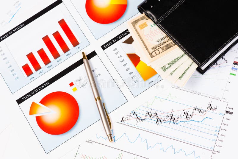 Business still life stock image. Image of paper, chart - 33817157