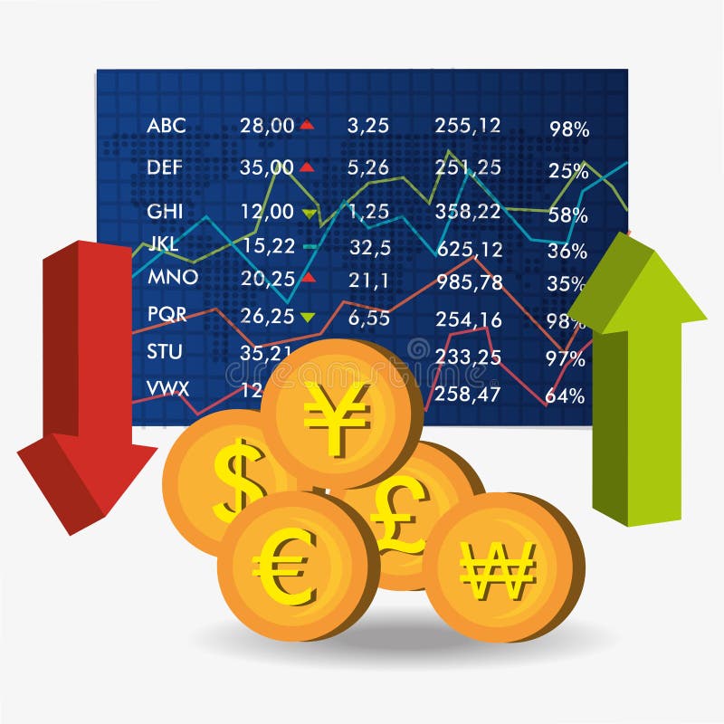 Business stock exchange stock vector. Illustration of currency - 60128398