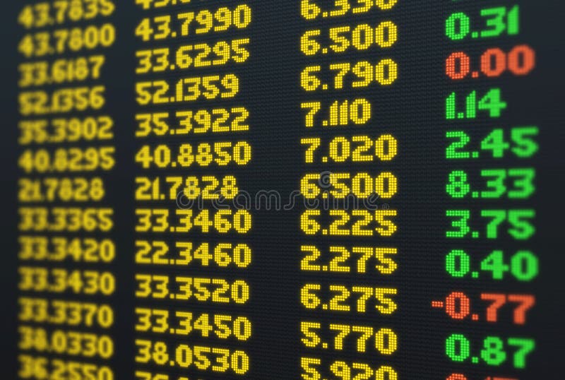 The Stock Exchange II stock image. Image of display, market - 484437