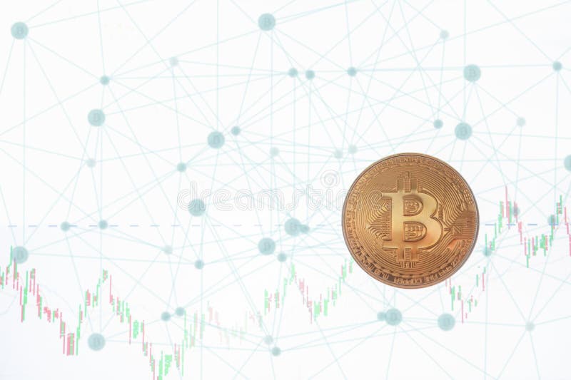 Business Stock Graph and Bitcoin and Distributed Ledger Technology ...