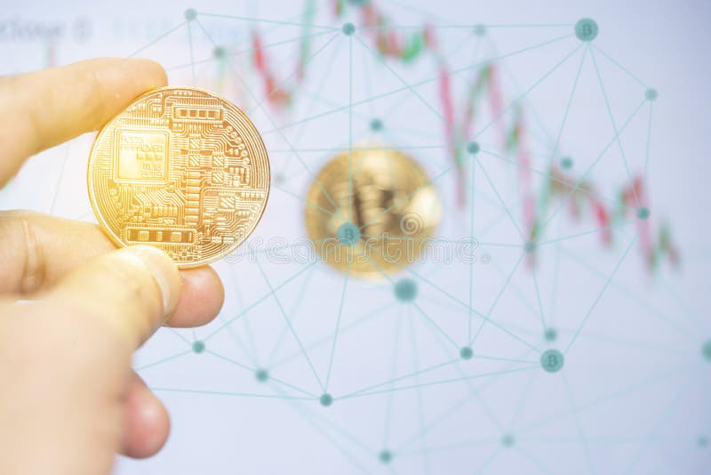 Business Stock Graph and Bitcoin and Distributed Ledger Technology ...