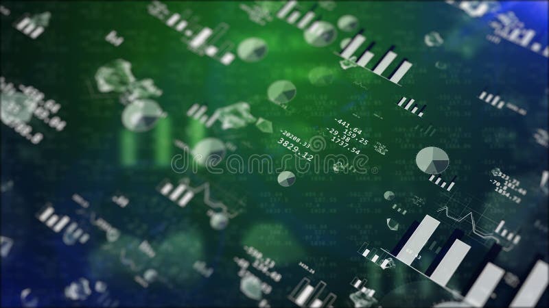 Business Stock Value Charts Graph Background. Stock Illustration ...