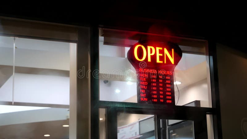 Store is Open Sign Flips from Closed To Open Stock Video - Video of ...