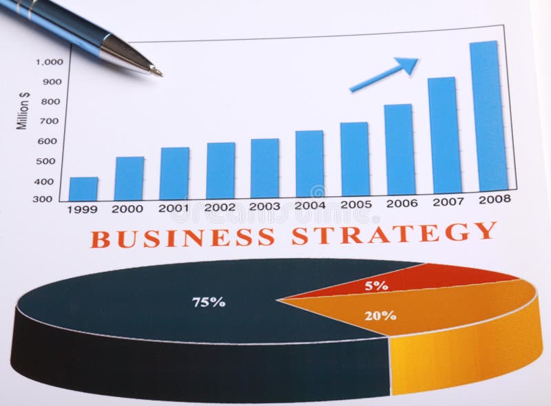 Business Strategy Chart stock photo. Image of calculator - 13335844