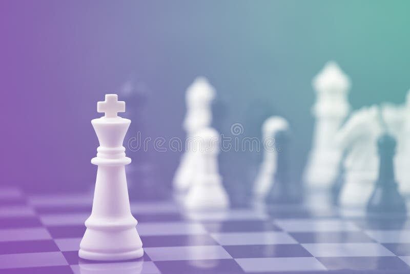 Business Strategy Competitive Ideas Concept with Chess Board Game ...