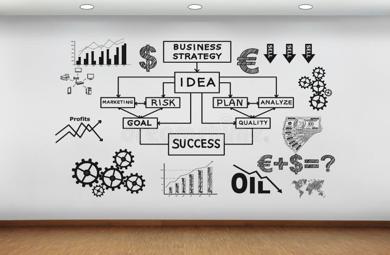 Business strategy concept stock image. Image of concrete - 61577187