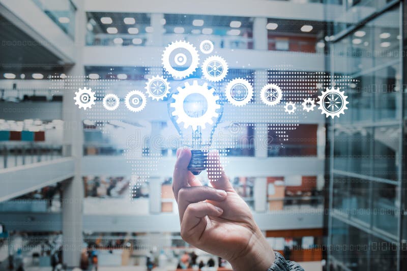 Business Strategy Concept: Marketing Development Ideas, Hand Holding a ...