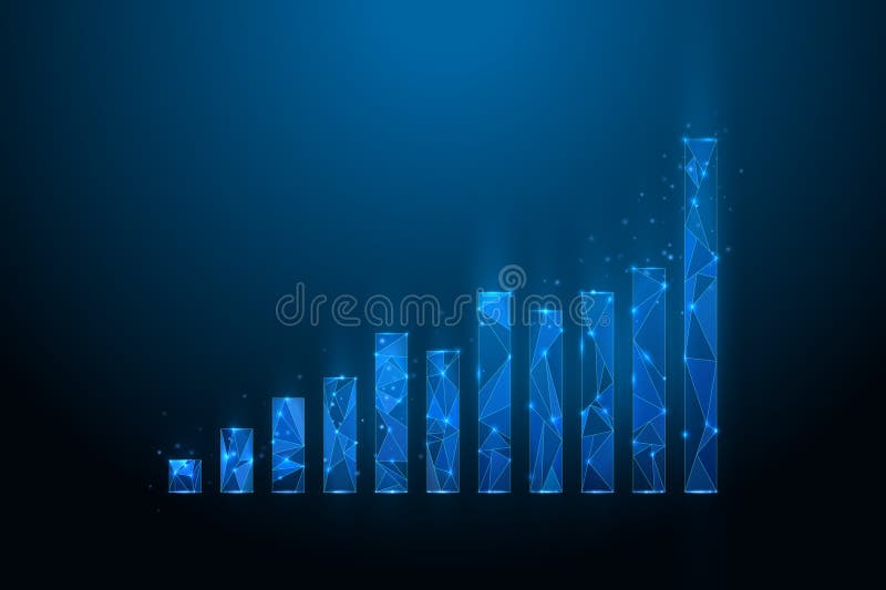 Business Strategy Digital Graph Chart Increase. Stock Vector ...