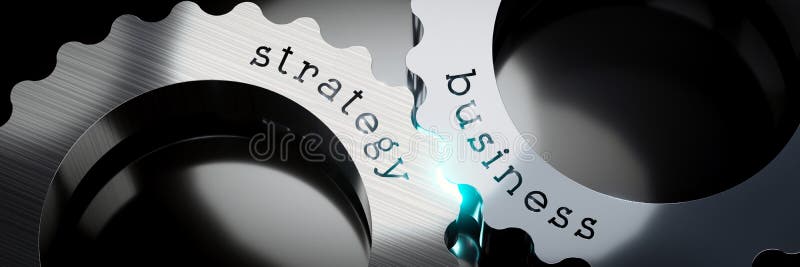 Business, Strategy - Gears Concept - 3D Illustration Stock Illustration ...