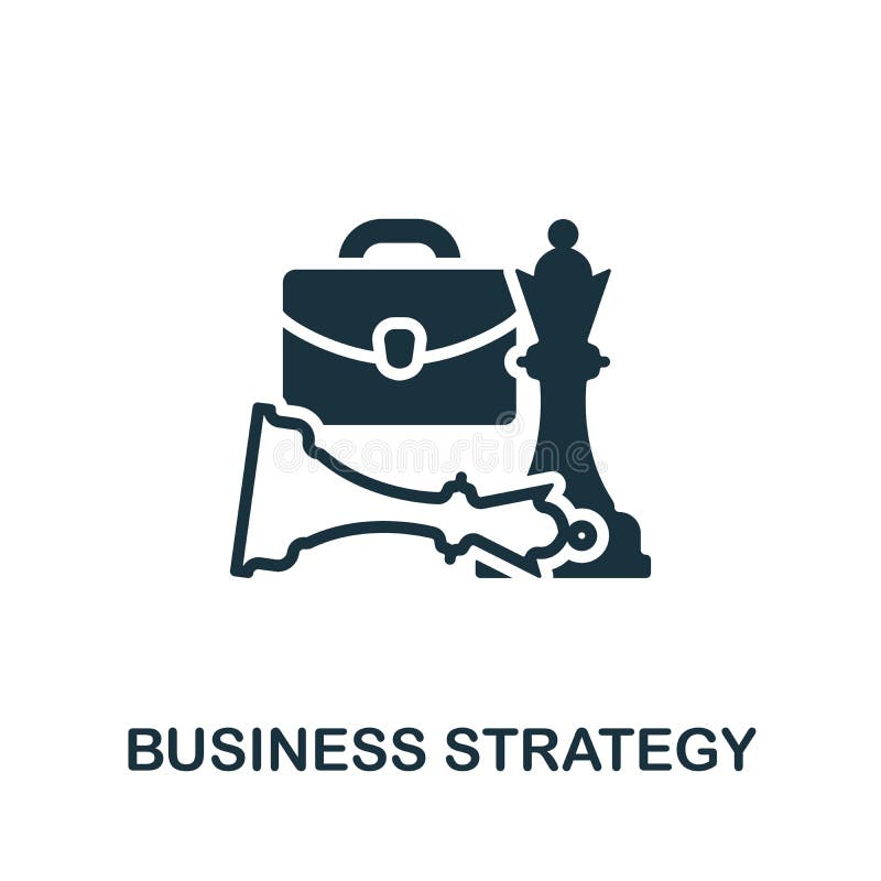 Business Strategy Icon. Monochrome Simple Business Intelligence Icon ... Business Strategy Icon. Monochrome Simple Business Intelligence Icon ...