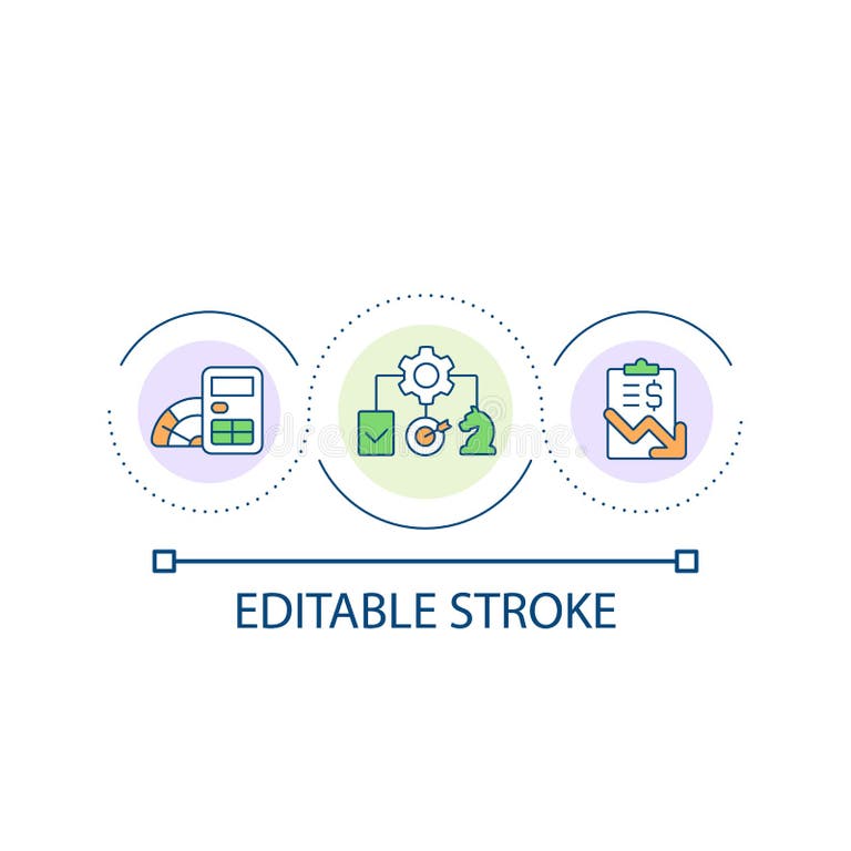 Business Strategy Issue Loop Concept Icon Stock Vector - Illustration ...