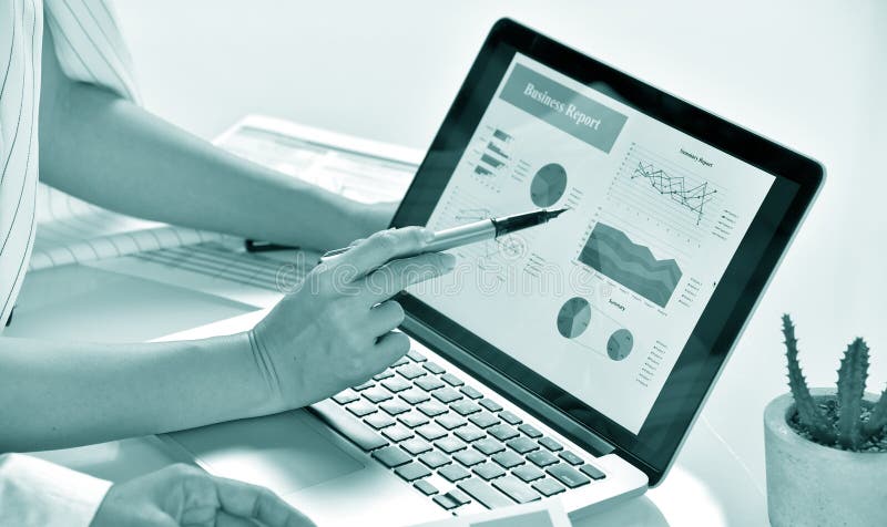 Business Strategy Planning, Business Women Discuss and Review Data ...