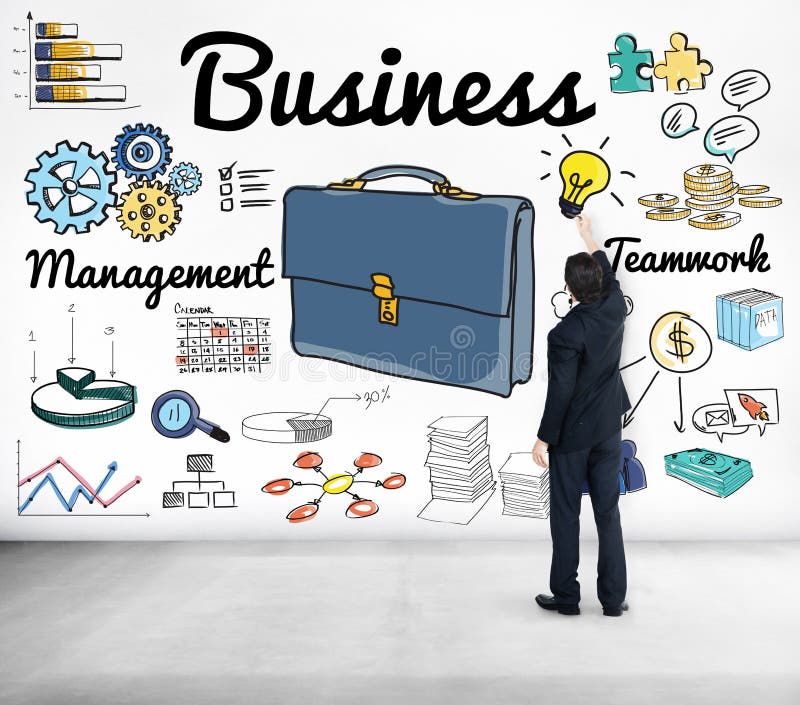 Business Strategy Teamwork Management Concept Stock Illustration ...