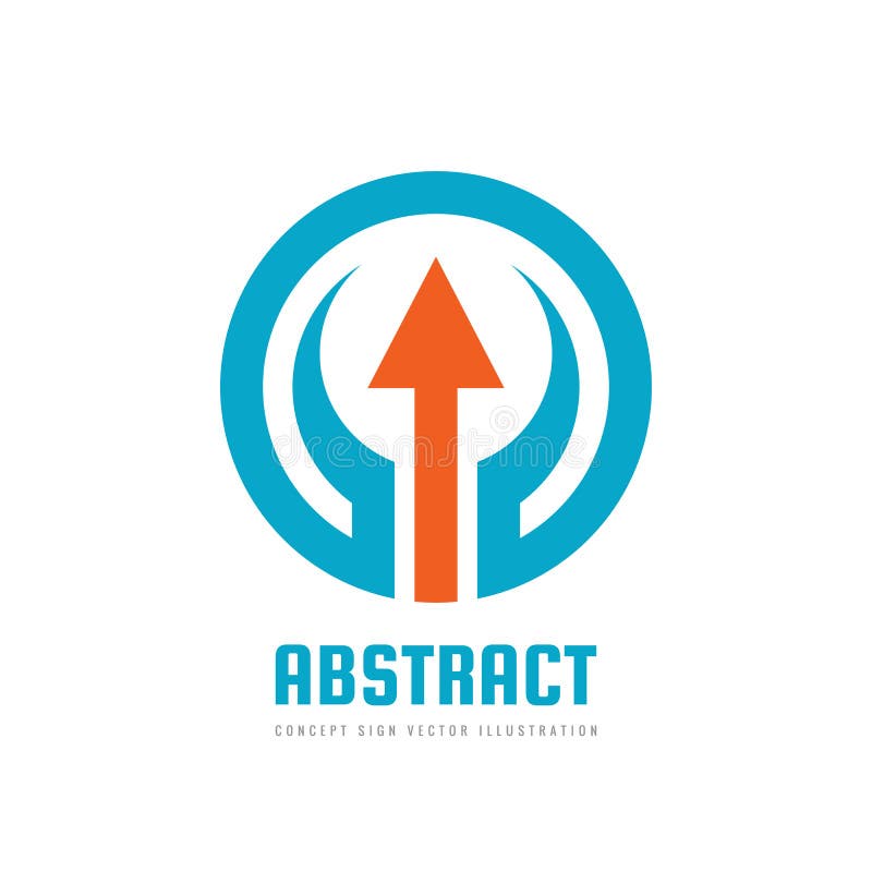 Strategy - Vector Business Logo Concept Illustration. Positive ...