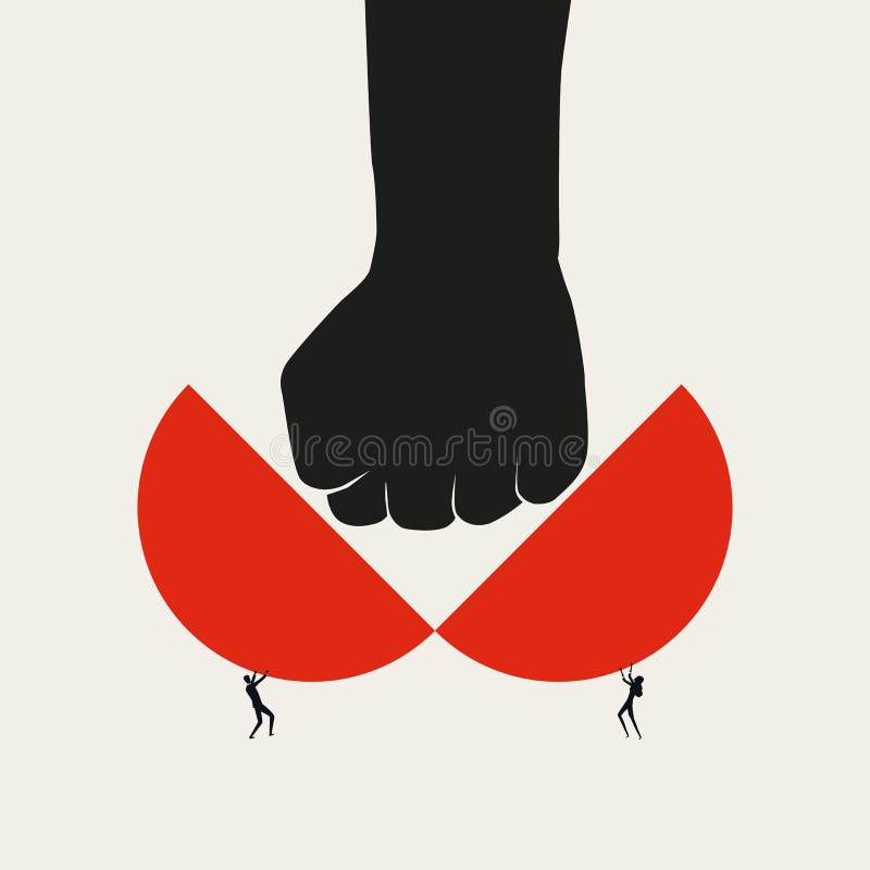 Business Struggle Vector Concept. Symbol of Unity, Union Defense ... Business Struggle Vector Concept. Symbol of Unity, Union Defense ...