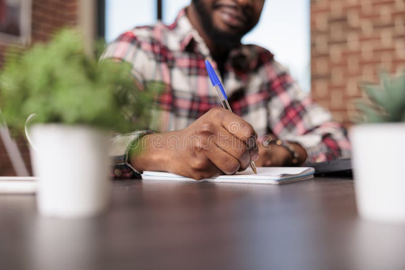 Business Student Taking Notes on Papers Stock Photo - Image of ...