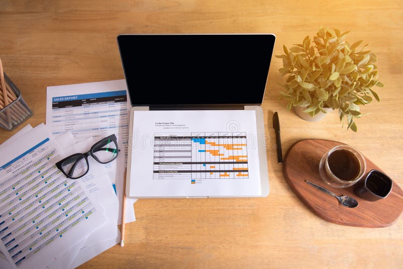 Business stuff on a desk. stock photo. Image of business - 76936754