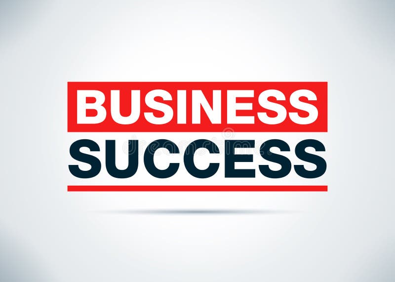 Business Success Abstract Flat Background Design Illustration Stock ...