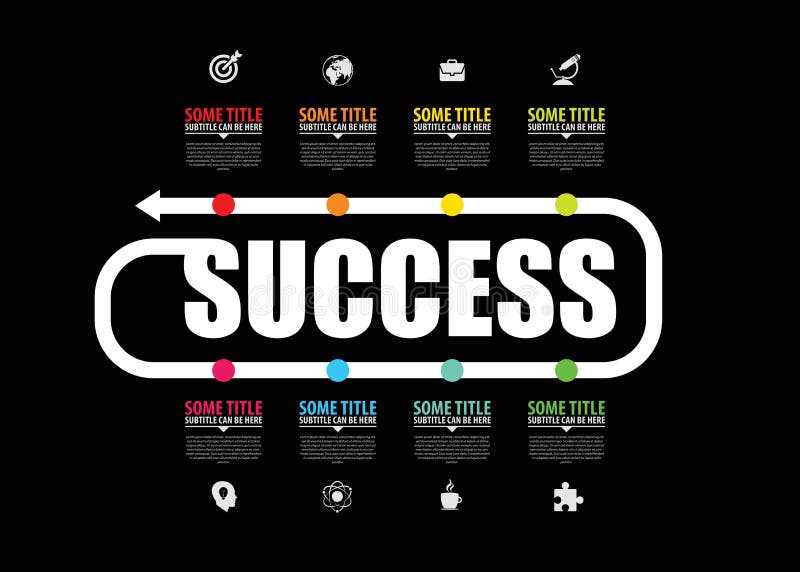 Business Success Concept. Infographic Design Template Stock Vector ...