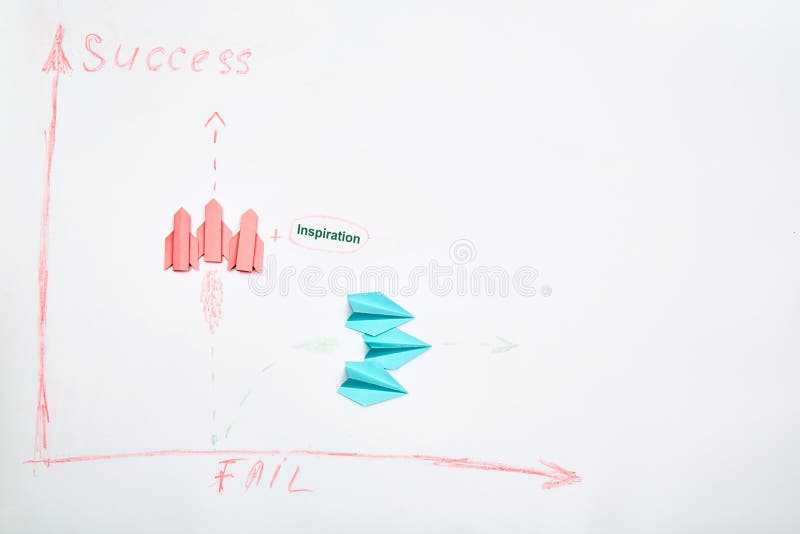 Business Success and Fail Concept. Solution, Rivalry and Challenge ...