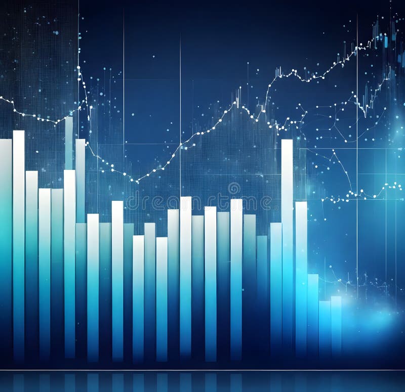 Business Success and Failure Graph Visualization Stock Illustration ...