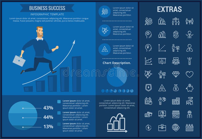 Business Success Infographic Template and Elements Stock Vector ...
