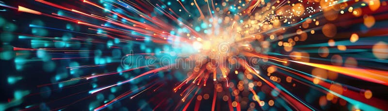 Business Success and Innovation Visualized through Dynamic Abstract ...