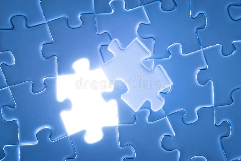 Business Success, Jigsaw Puzzle Concept Stock Photo - Image of blue ...