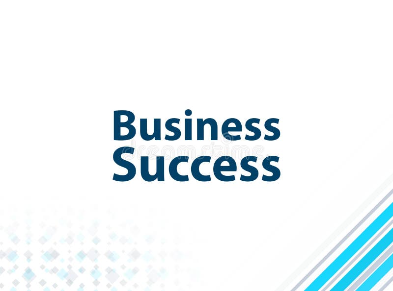 Business Success Modern Flat Design Blue Abstract Background Stock ...