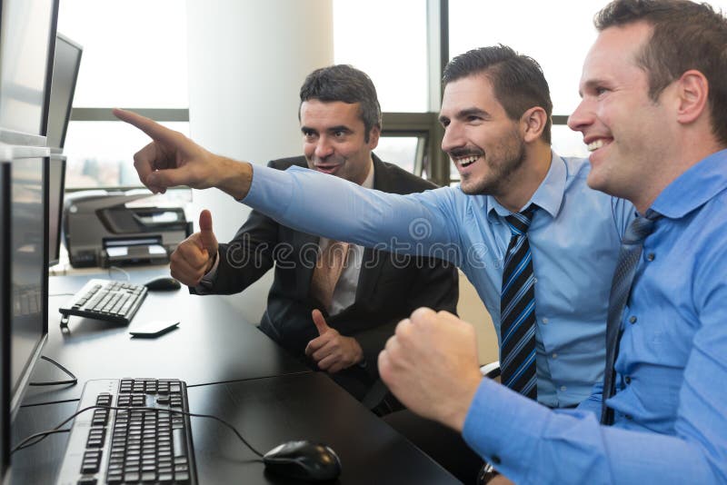 Business Success in Stock Trading. Stock Photo - Image of investor ...