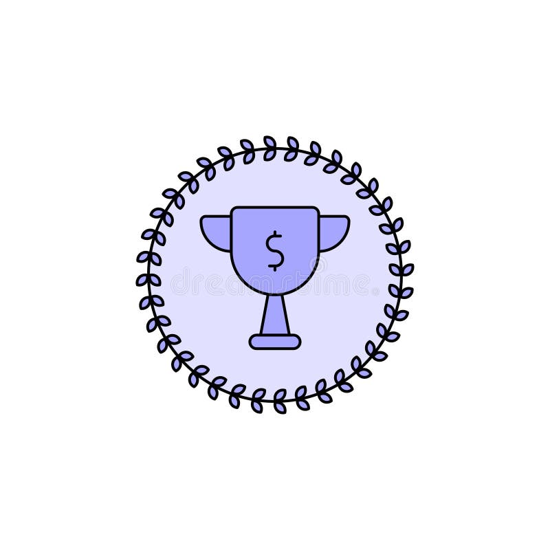 Business Success Trophy Cup Icon Vector Stock Vector - Illustration of ...