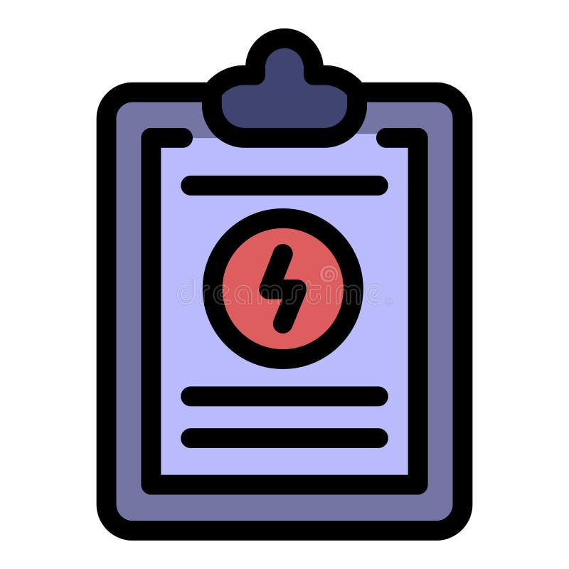 Business Summary Icon Color Outline Vector Stock Vector - Illustration ...