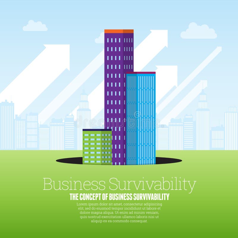 Business Survivability stock vector. Illustration of rising - 55060433