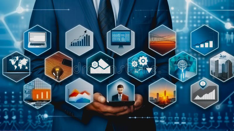 Business Symbol Connectivity Various Aspects of Technology and ...