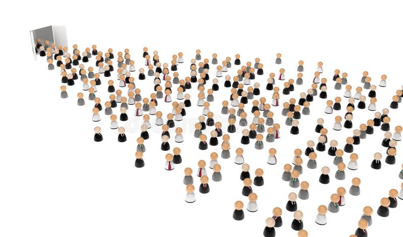 Crowd Entering Gate Stock Illustrations – 38 Crowd Entering Gate Stock ...