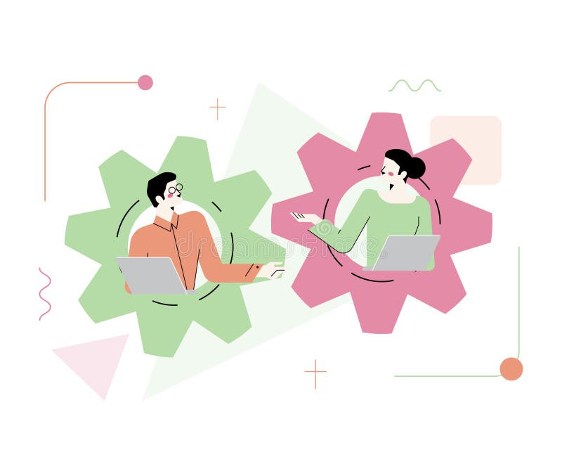 Business Synergy Concept. Collaboration and Teamwork Stock Vector ...