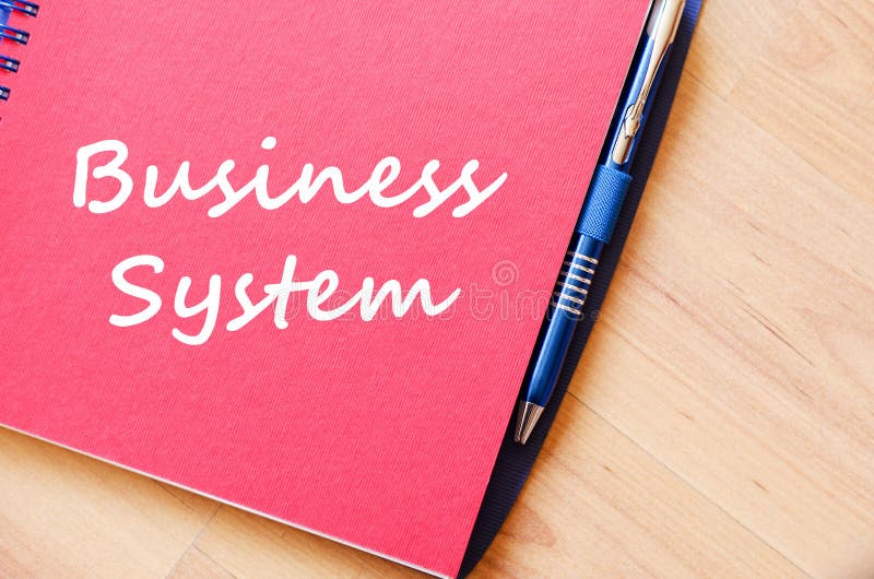 Business System Write on Notebook Stock Image - Image of creativity ...