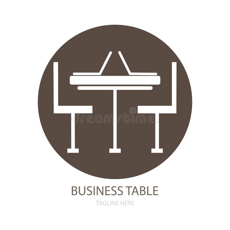 Business table logo vector stock vector. Illustration of desk - 173775403