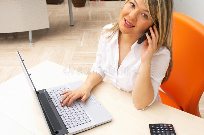 Business talk stock image. Image of information, cell - 3384933