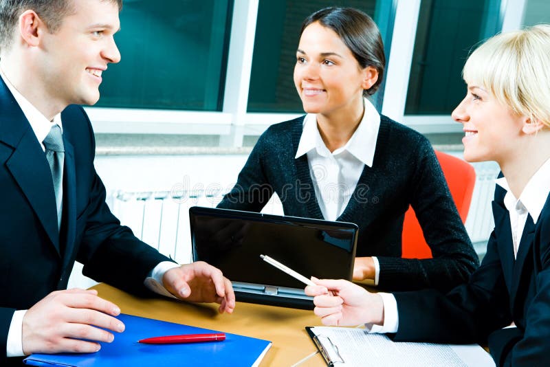 Business talk stock photo. Image of business, confident - 4577150