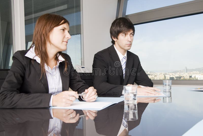 Business talk in office stock image. Image of papers - 13678245