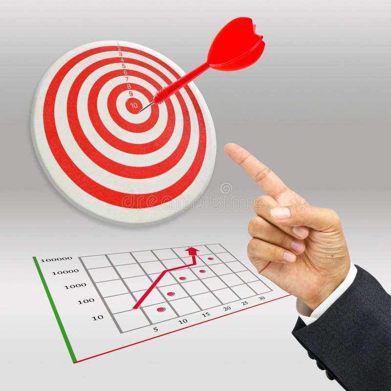 Business target stock image. Image of hand, target, concept - 24417697