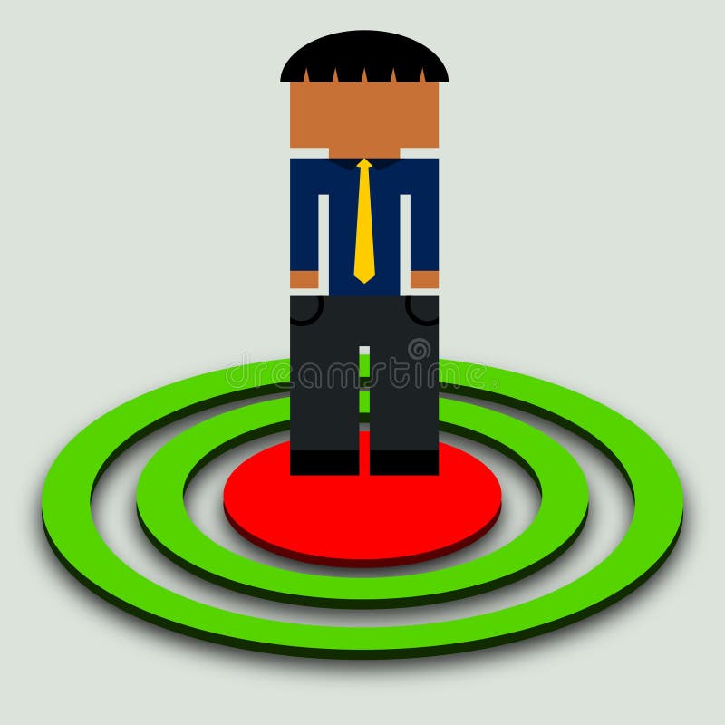 A business target stock illustration. Illustration of conceptual - 38388361