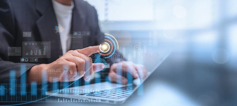 Business Target and Achieving Goals. Businessman Analyzing Objective ...