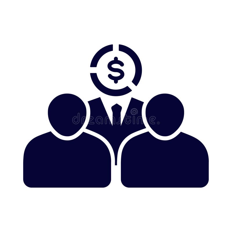 Business Target Client Icon Stock Vector - Illustration of employee ...