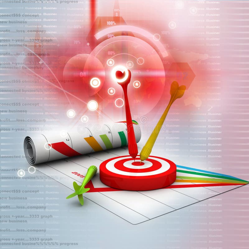 Business target stock illustration. Illustration of cooperation - 36109299