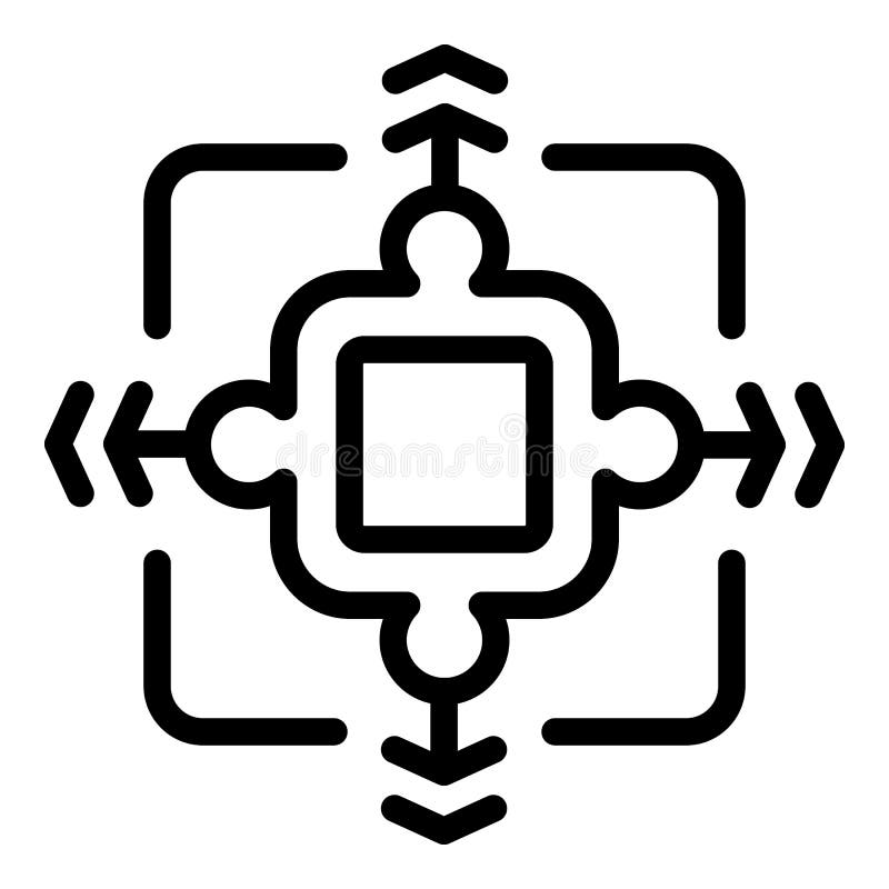 Business Target Icon Outline Vector. Top Point Stock Vector ...
