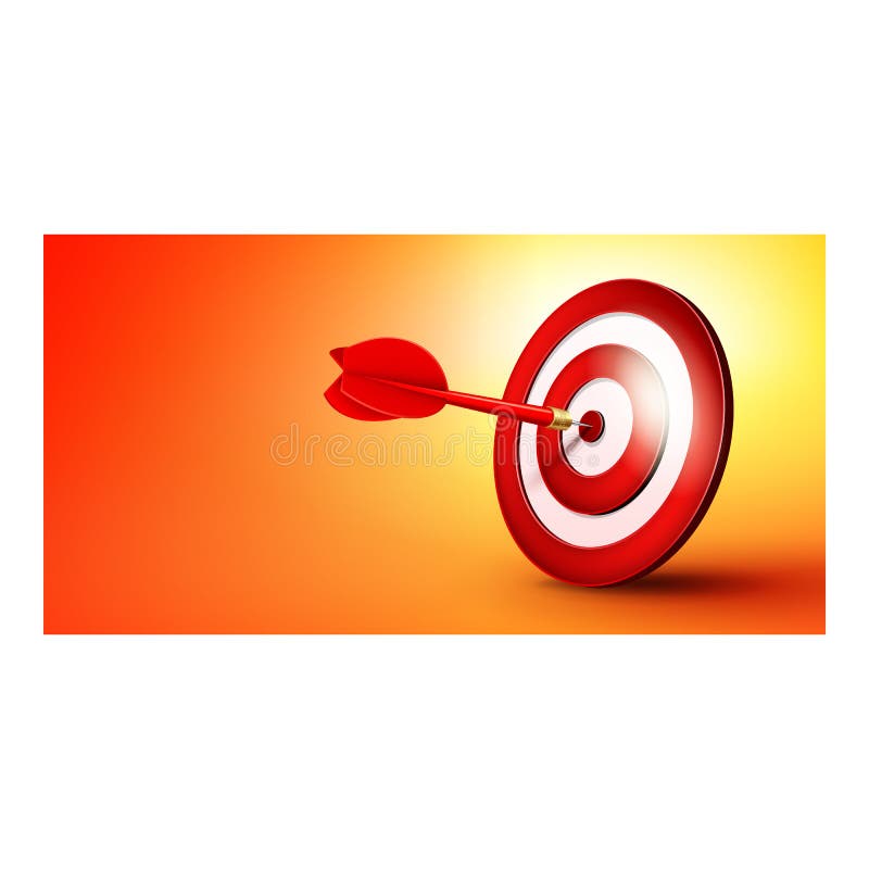 Business Target Success Hit in Dart Poster Vector Stock Illustration ... Business Target Success Hit in Dart Poster Vector Stock Illustration ...