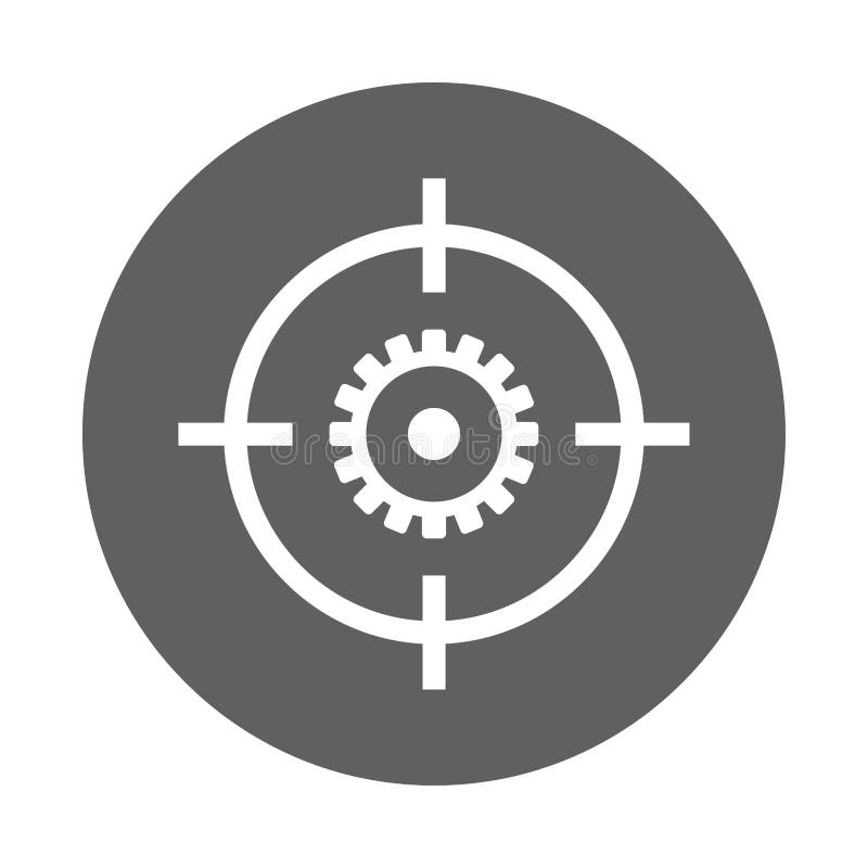 Target People Icon / Gray Color Stock Vector - Illustration of symbol ...