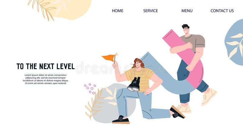 Business Task Development and Strategic Planning Website Page, Flat Vector Stock Vector ...